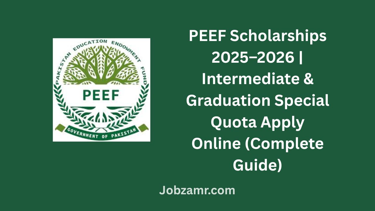 PEEF Scholarships 2025–2026 | Intermediate & Graduation Special Quota ...
